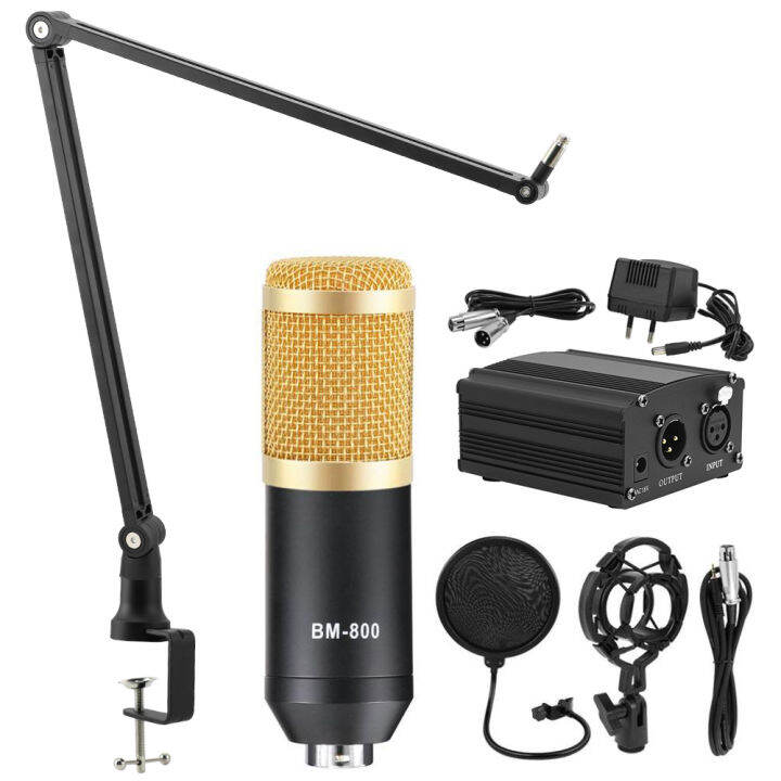 ไมโครโฟน BM 800คอนเดนเซอร์ไมโครโฟนสตูดิโอชุดบันทึก bm800คาราโอเกะไมโครโฟนสำหรับคอมพิวเตอร์ BM ...