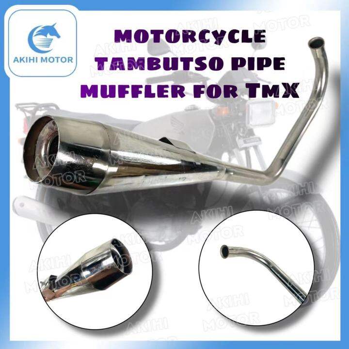 [AKIHI MOTOR] MOTORCYCLE MUFFLER PIPE EXHAUST TAMBUTSO (TMX) | Lazada PH