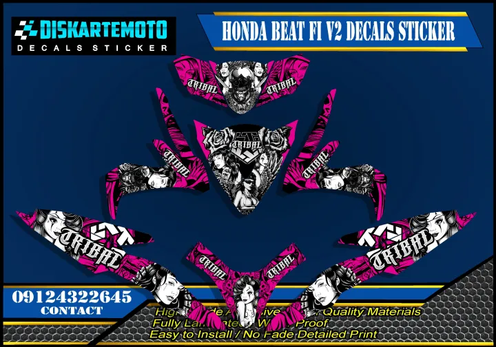 Honda Beat fi V2 Decals Sticker | Lazada PH