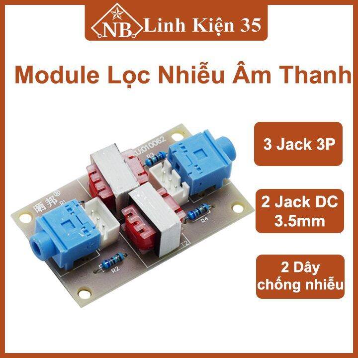 Module cách ly lọc nhiễu âm thanh in/out jack audio chống lọc nhiễu suy ...