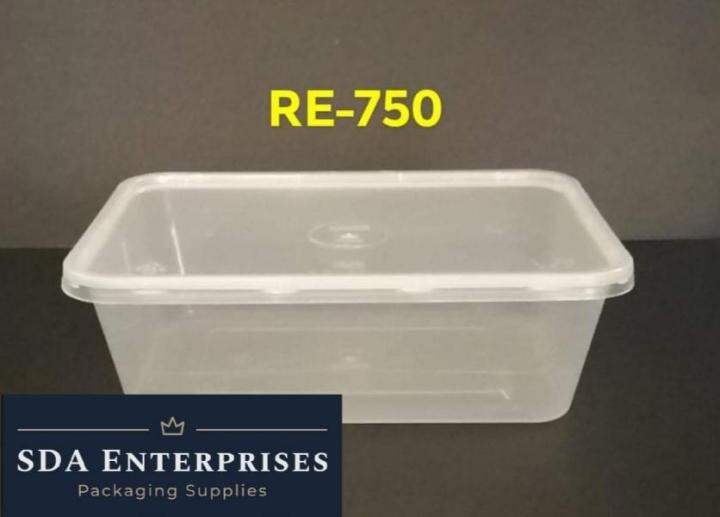 Microwavable Container Rectangular 750ml RE-750 10pcs/pack | Lazada PH