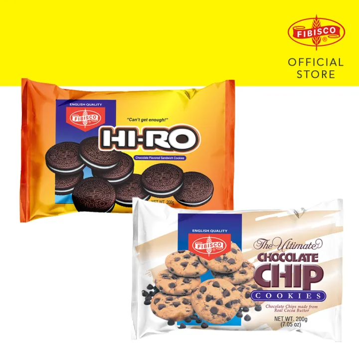Fibisco Hi-ro 200g & FIbisco Chocolate Chip Cookies 200g Set | Lazada PH