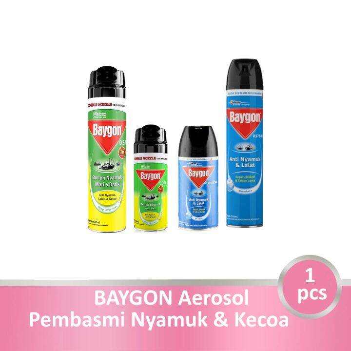 Baygon Semprot Nyamuk Baygon Aerosol Cairan Basmi Serangga | Lazada ...