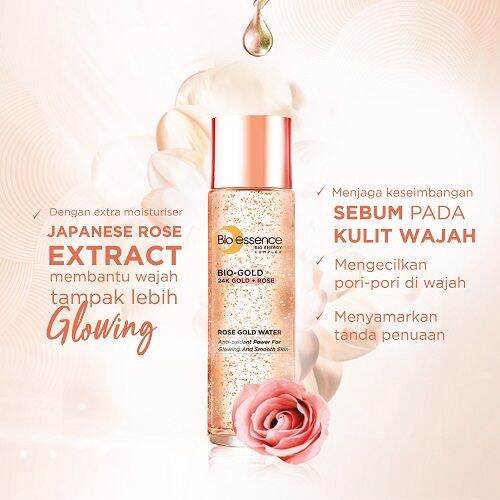 Bio Essence Bio-Gold Rose Gold Water 100 ml | Lazada Indonesia