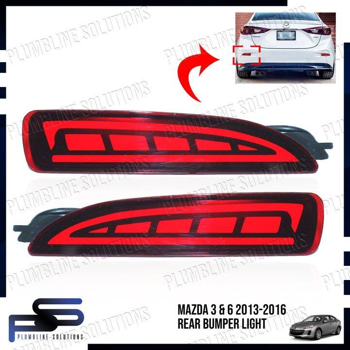 Rear Bumper Light for Mazda 3 / 6 2013 Onwards Rear Bumper Light ...