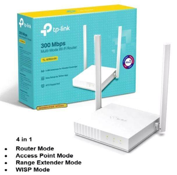 TP-LINK TL-WR844N 300 Mbps Multi-Mode Wi-Fi Router Wr844n - Wireless ...