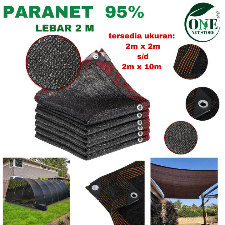 SUNSHADE NET | PARANET 95 % | DENGAN BERBAGAI MACAM UKURAN | 2 METER ...