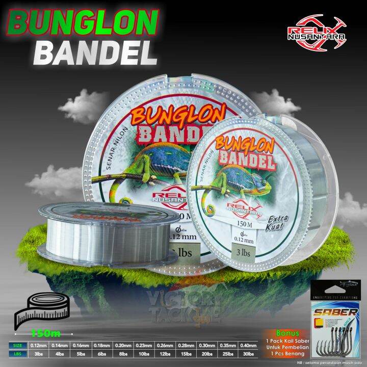 SENAR PANCING RELIX NUSANTARA BUNGLON BANDEL Senar nylon | Lazada Indonesia