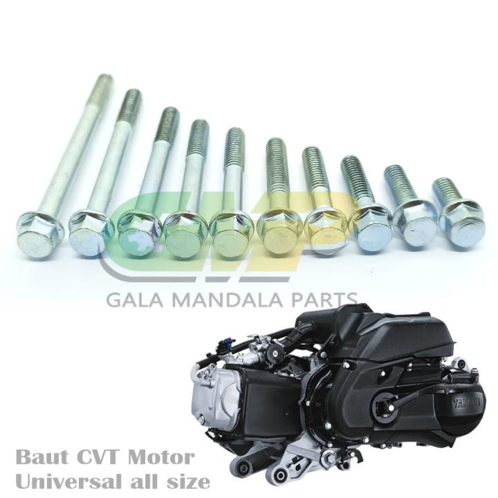 Baut Blok CVT Kunci T8 Baud Block Mesin Gear Box Motor Besi Stainless ...