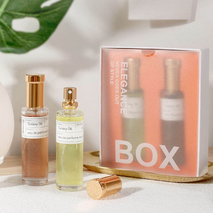 Shimang Colorful Shimmer Body Mist Perfume Set Golden Quicksand ...