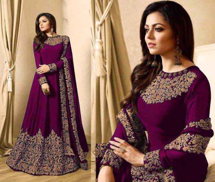 baju india baju ungu baju import baju asli datri india | Lazada Indonesia