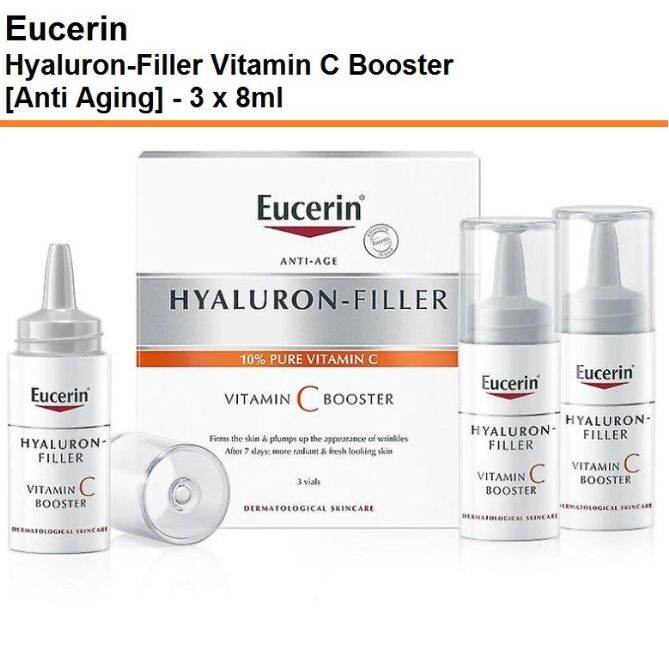 Eucerin Hyaluron-Filler Vitamin C Booster 8ml จำนวน 3 ขวด | Lazada.co.th