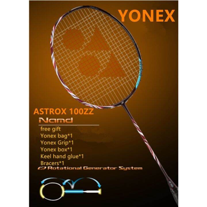 YONEX ASTROX 100ZZ Full Carbon Fiber Badminton Racket Set 100 Original Genuine 4U G5 Single Shot ...