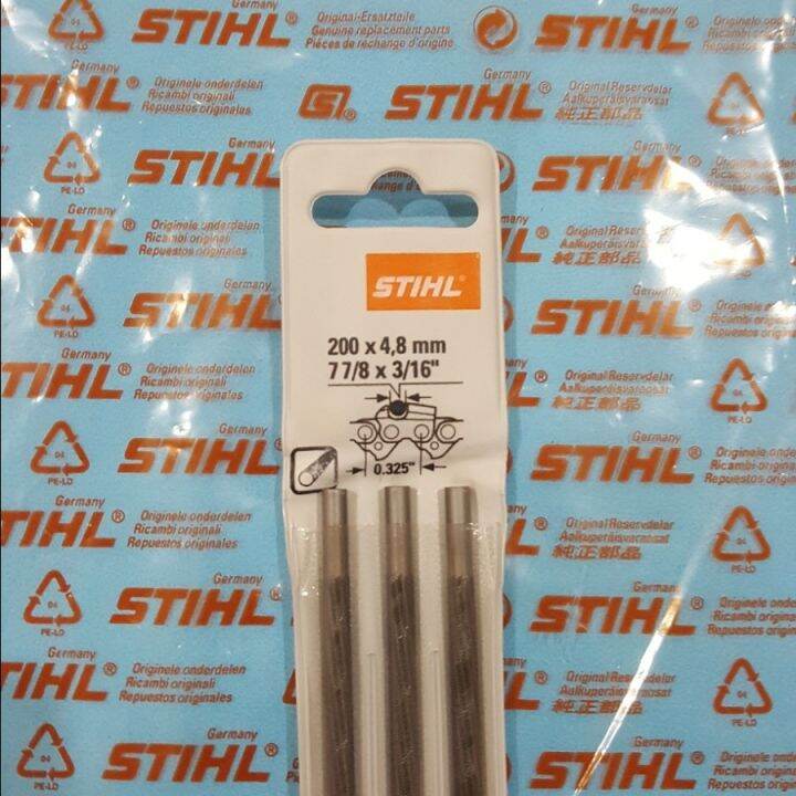 Kikir Mesin Chainsaw STIHL 4.8 mm ( Pembelian per 3 pcs ) Original ...