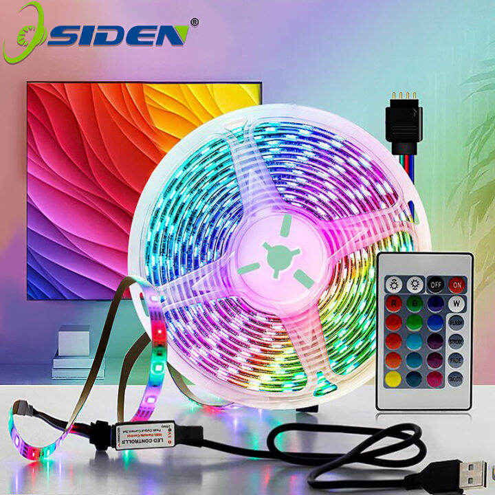【High Quality】 LED light strip 5V 2835 USB 24 key control TV background ...