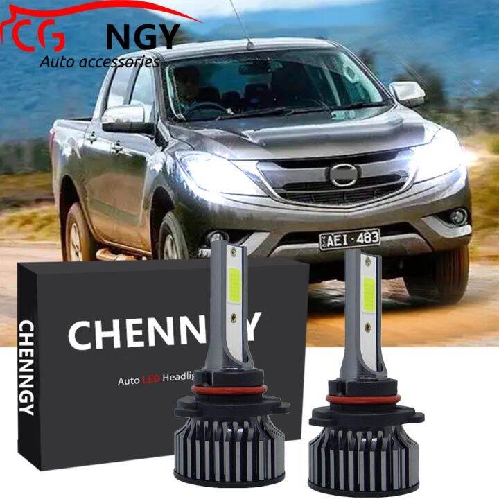 For Mazda BT50 (year 2014 - 2019) Front LED Headlight Bulbs 6000K 12V ...