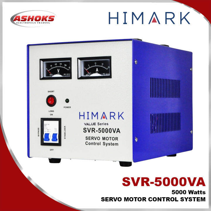 Himark SVR 5000VA AVR / 5000W / Servo Motor type / Automatic Voltage ...