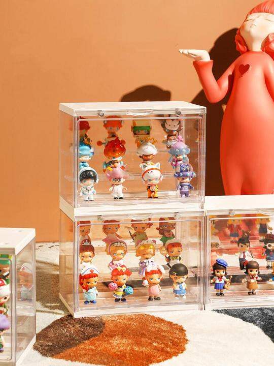 Toy Storage Box Anime Figure Holder Plastic Display Cabinet Garage Kit ...