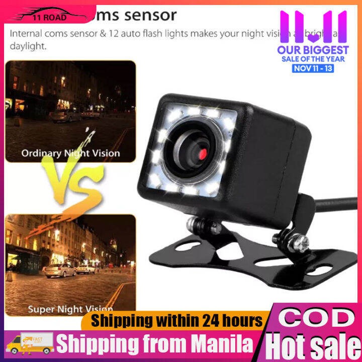 【24 hours delivery】12 Led Hd Car Rear View Camera Auto Parking Reverse ...