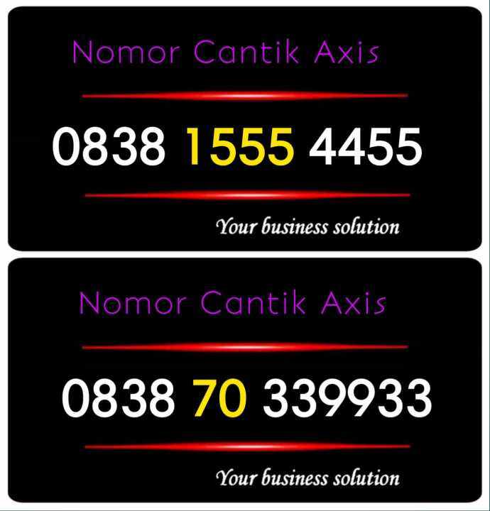 COD NOMOR CANTIK AXIS 4G LTE | Lazada Indonesia