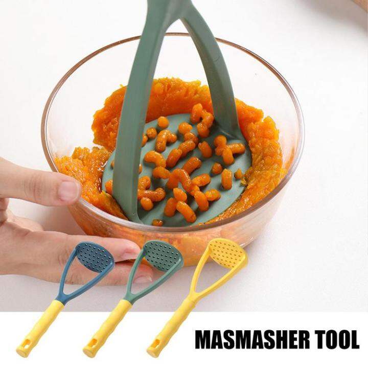 เครื่องบดอาหาร เครื่องมือมันฝรั่ง Masher Bean Masher ด้ามจับตามหลัก ...