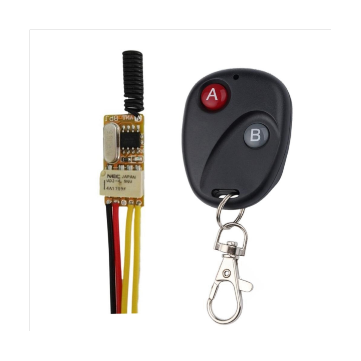 RF Remote Switch 433MHZ 4.2V 4.5V 5V 6V 7.4V 9V 12V Small Relay Contact ...