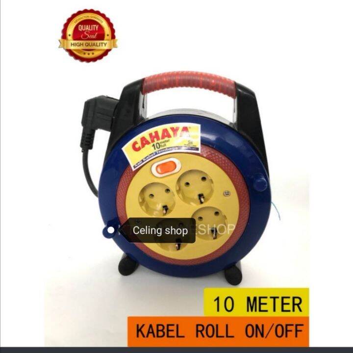 box kabel CAHAYA 10meter roll rollan kabel bulat full | Lazada Indonesia