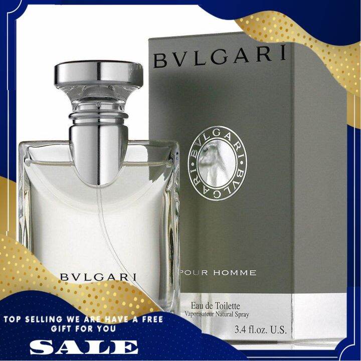 Bvlgari Pour Homme Eau De Toilette For Him 100 ML สินค้าพร้อมส่ง รับ ...