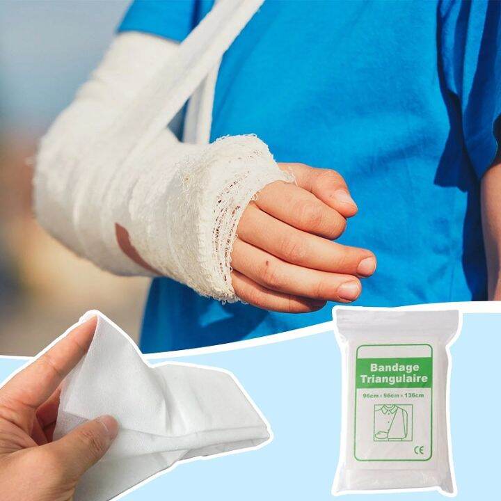 2/5Pcs Triangular First Aid Kit Wrap Bandage Medical Burn Bandage ...