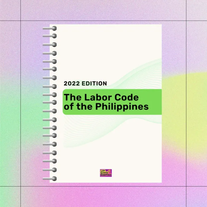 Factory direct sales 2022 Labor Code of the Philippines Codal Notebook ...