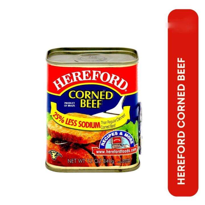 Hereford Corned Beef with 25% Less Sodium 340g | Lazada PH