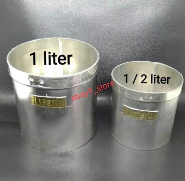 1 Set Literan Beras 1 Liter Dan 1/2 Liter bahan besi anti karat ...