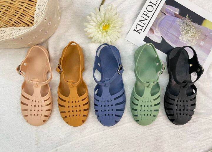 Fairy wind ins fashion new sandals students wear summer retro woven ...