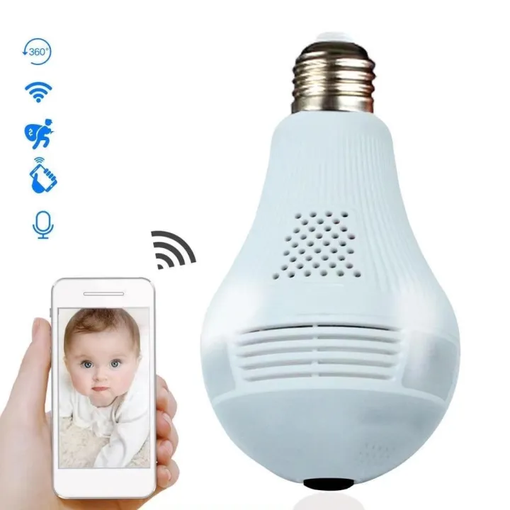 VINOVO V380S Light Bulb V380 S WI-FI CCTV Panoramic Security Camera ...