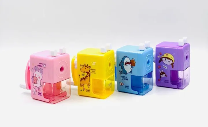 ( DAPAT 1 RAUTAN ) Sharpener Rautan Meja Anak Shark Kelinci Disney Lucu ...