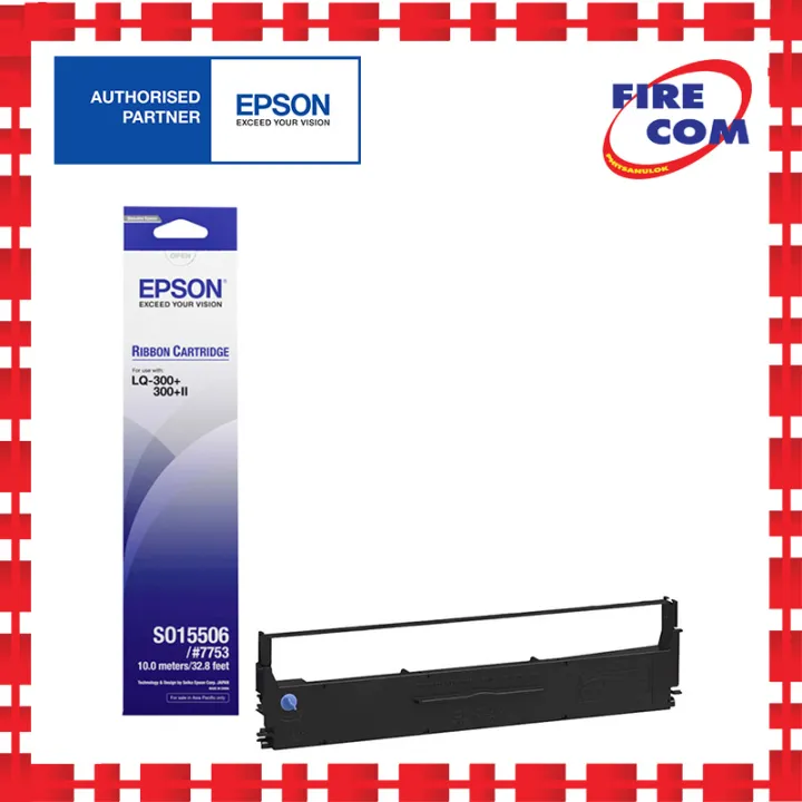 ตลับหมึกแท้ Epson Ribbon S015506 #7753 สามารถออกใบกำกับภาษีได้ | Lazada ...