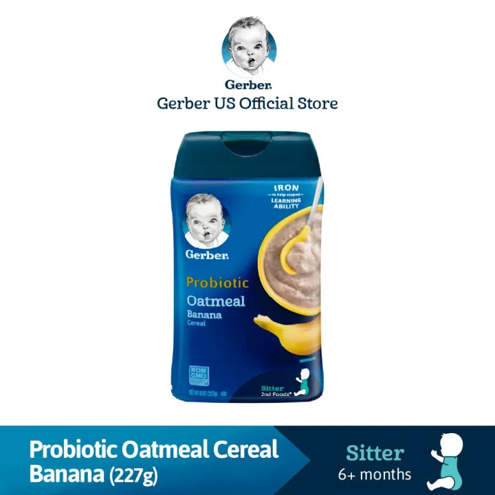 Gerber Probiotic Oatmeal Banana Cereal 227g | Lazada PH