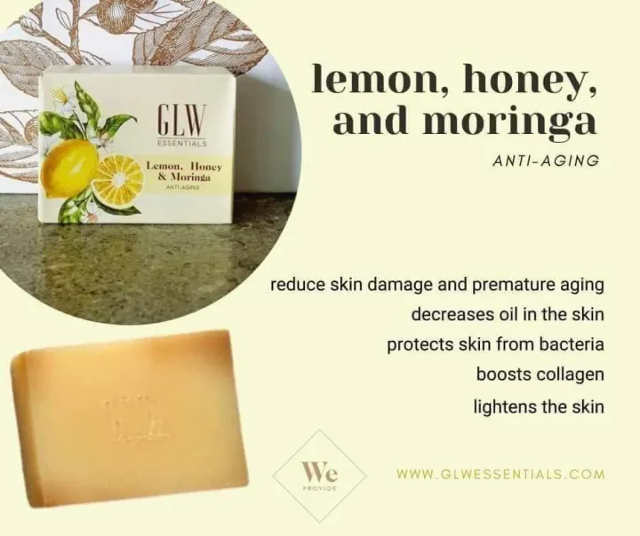WE PROVIDE GLW ESSENTIAL SOAP LEMON HONEY MORINGA japan face, whitening ...