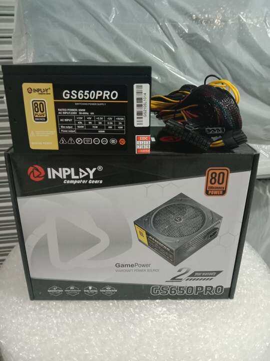 Inplay Gs650pro 650watts 80+ True Rated powersupply black | Lazada PH