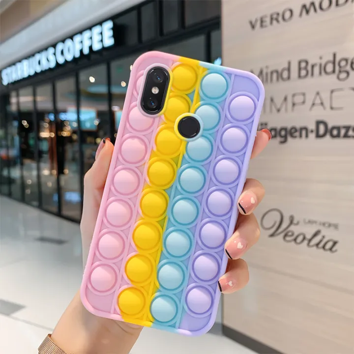 Pop It Phone Case for Huawei Y6P Huawei Y7P P30 Lite Nova 4E Elasticity ...