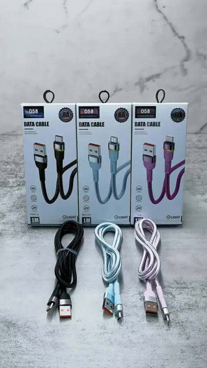 6A 120วัตต์ USB C เคเบิ้ลอย่างรวดเร็วชาร์จไนล่อนถัก Type C เคเบิ้ลสำหรับ Xiaomi 13ซัมซุง S22 S20 ...