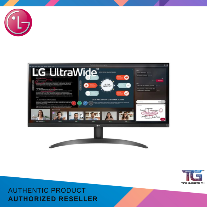 LG 29WP500-B 29" Ultrawide FHD Flat Monitor, 2560 x 1080, HDMI, 75hz ...