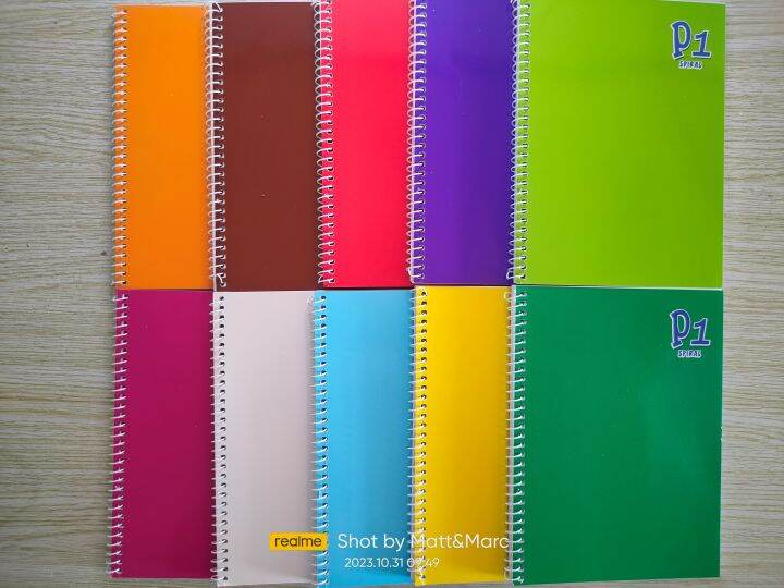 P1 SPIRAL Notebooks assorted colors bundle of 10pcs (SOLD PER SET ...