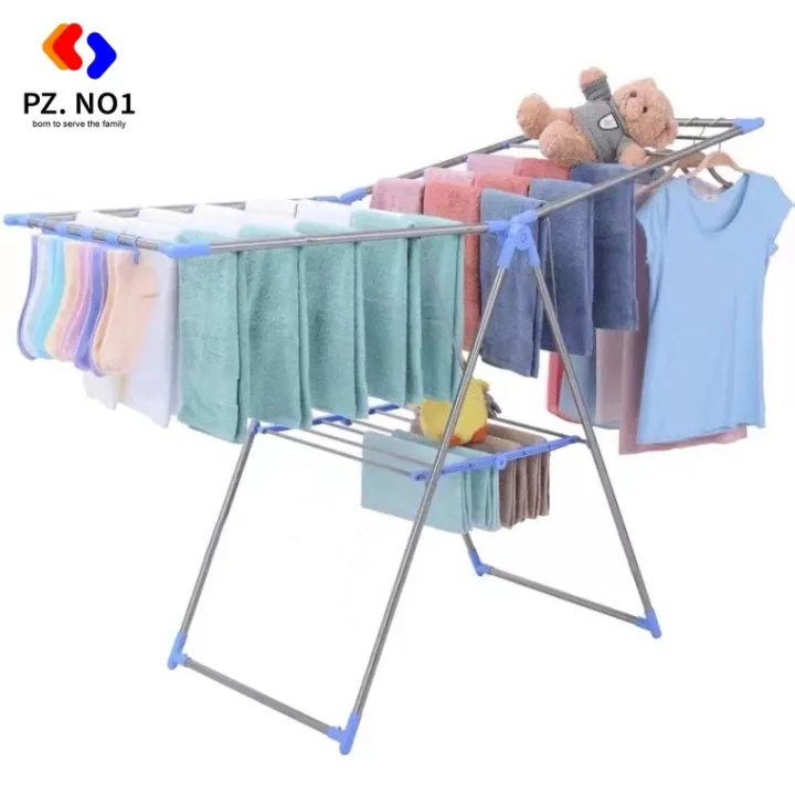 PZ.NO1 Foldable Sampayan Foldable Clothes Drying Rack Indoor and ...