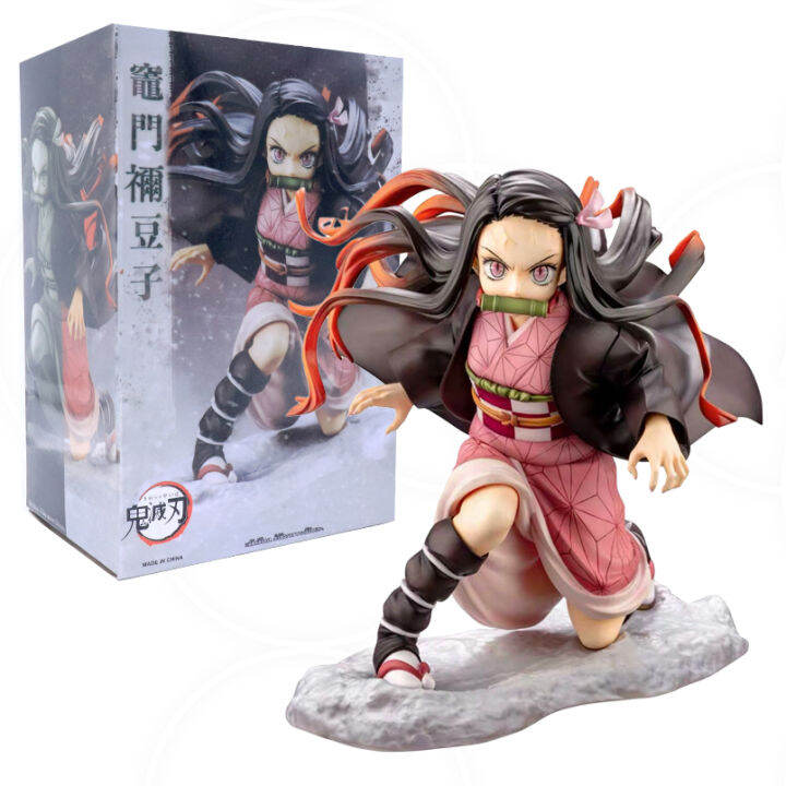New 18 cm Kimetsu no Yaiba Nezuko Tanjirou Figure Zenitsu PVC Action ...