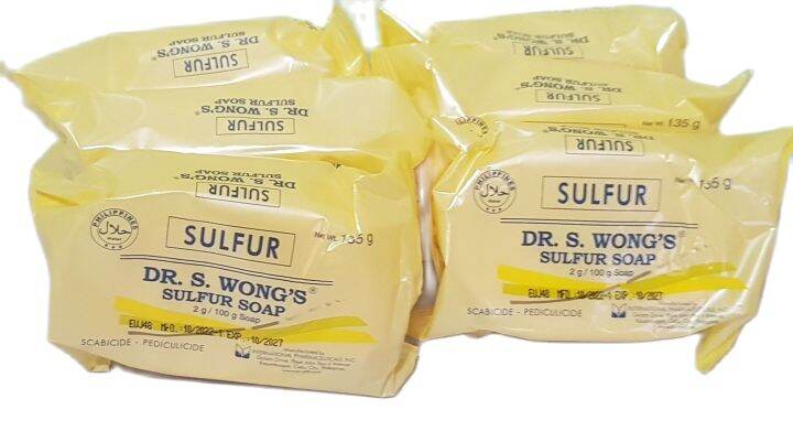 Dr. S. Wong Sulfur Soap - Yellow (6 packs x 100 grams) | Lazada PH