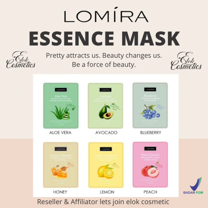 LOMIRA ESSENCE FACE MASK | SHEET MASK VARIAN LENGKAP ORI ️BPOM | Lazada ...