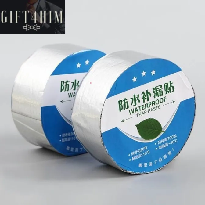 Waterproof Tape Aluminum Foil Butyl Sealing Self Adhesive Tape (5cm x 5cm) Color Steel Bungalow ...