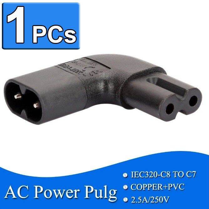 โปรโมชั่น+++ อะแดปเตอร์ ไฟ AC แบบ 2Pin 1Pc IEC320 C8 TO C7 Power ...