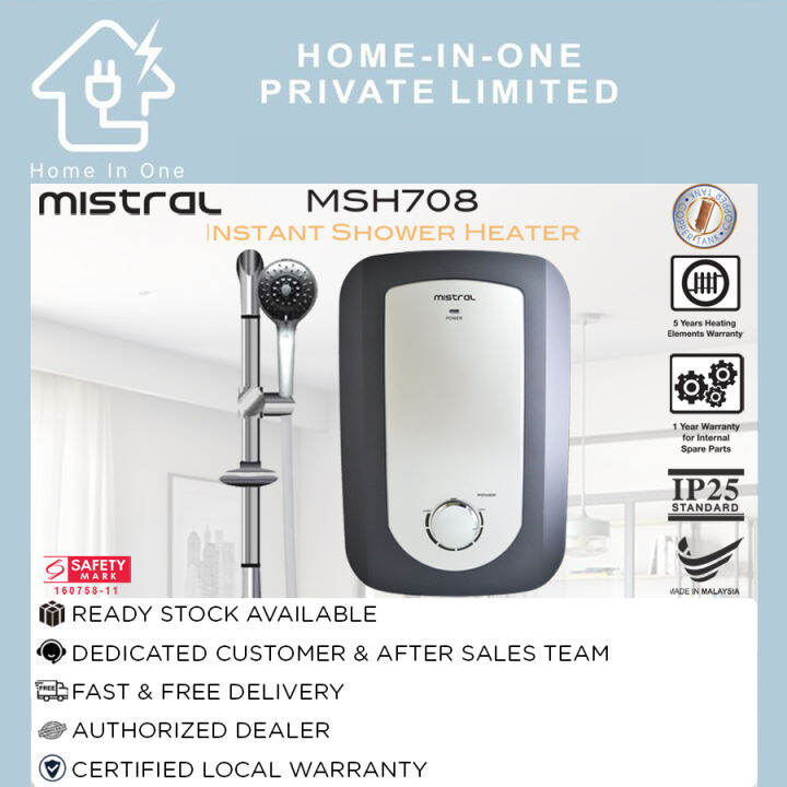 [INSTALLATION AVAILABLE] MSH 708 MISTRAL INSTANT WATER HEATER *5 YEARS ...